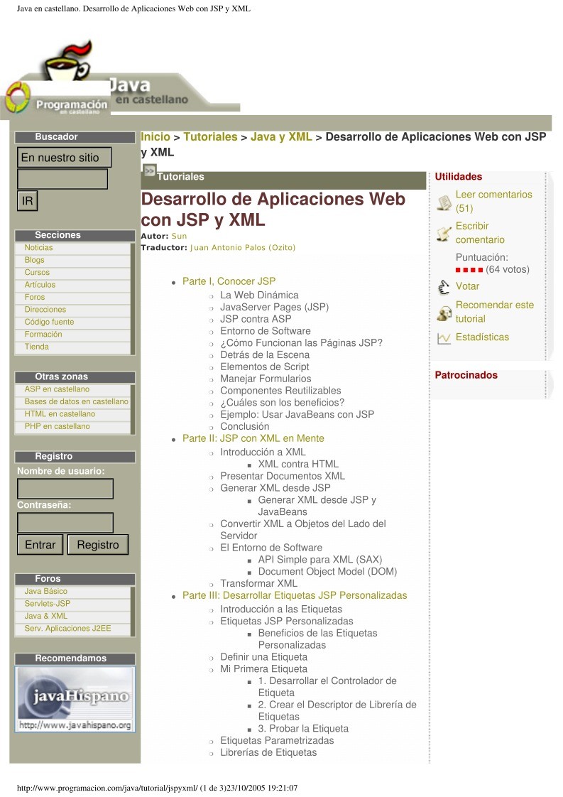 PDF de programación - Desarrollo de Aplicaciones Web con JSP y XML